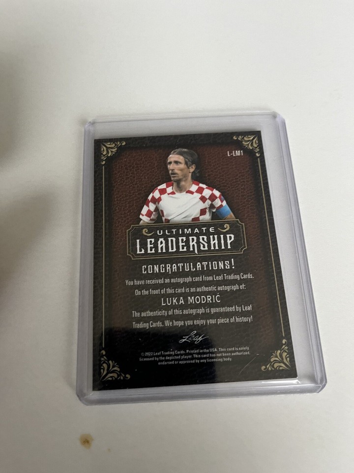Luka Modric Autograph /10 Bookend football trading card | eBay