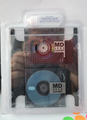 Wet/Dry MD Mini Disc Cleaning Kit with Minidisc Head and Lens Cleaner ...