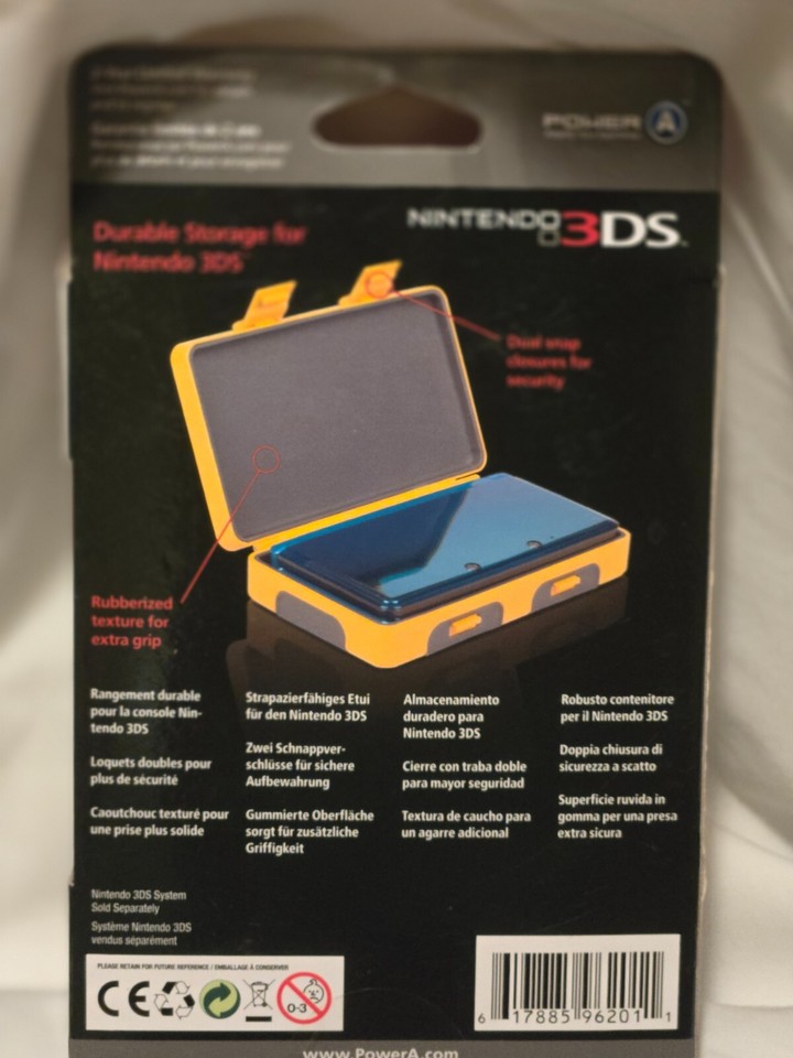 PowerA Nintendo 3DS Rugged Case - Black - NEW | eBay