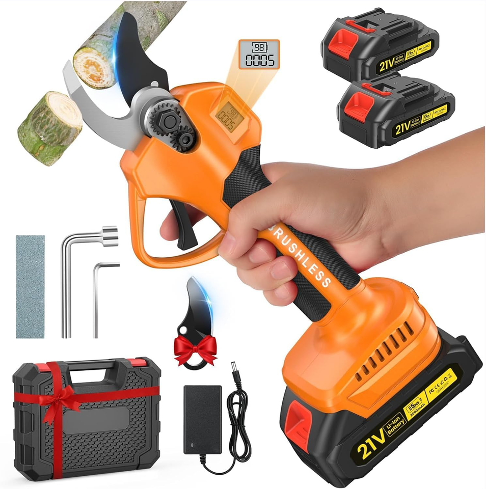 Electric Pruning Shears, Cordless Pruning Shears 1000W Brushless Power ...