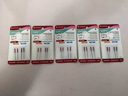 Singer Universal Regular Point Needles Style 2020 Assorted Sizes 80/11 ...