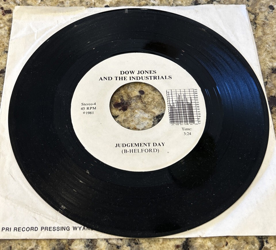 DOW JONES AND THE INDUSTRIALS- JUDGEMENT DAY/ HEADLINES FOR SALE 45-RPM ...