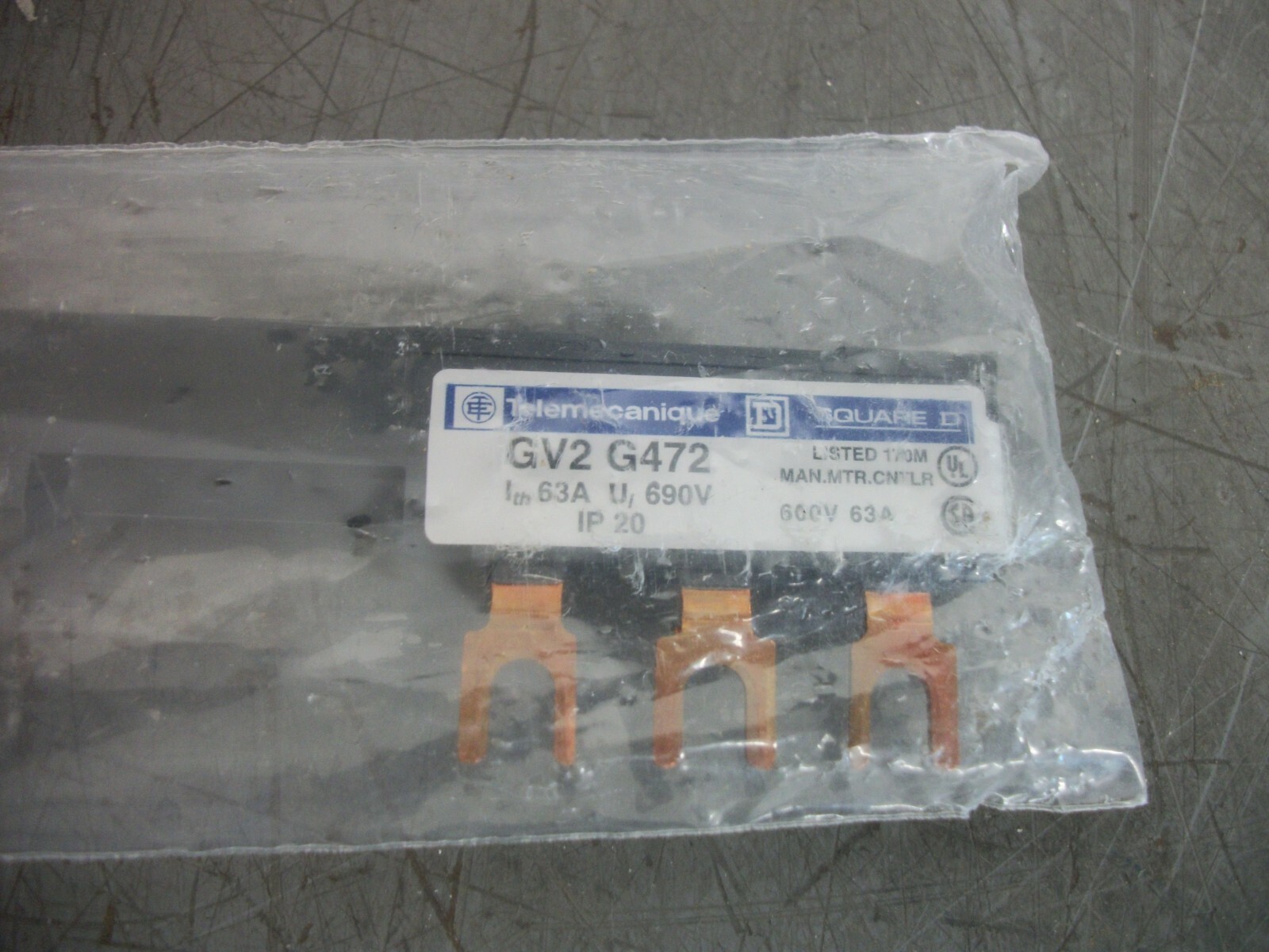 Telemecanique Gv2-g472 63 Amp 600 Volt 4 Feeder Busbar for sale online ...