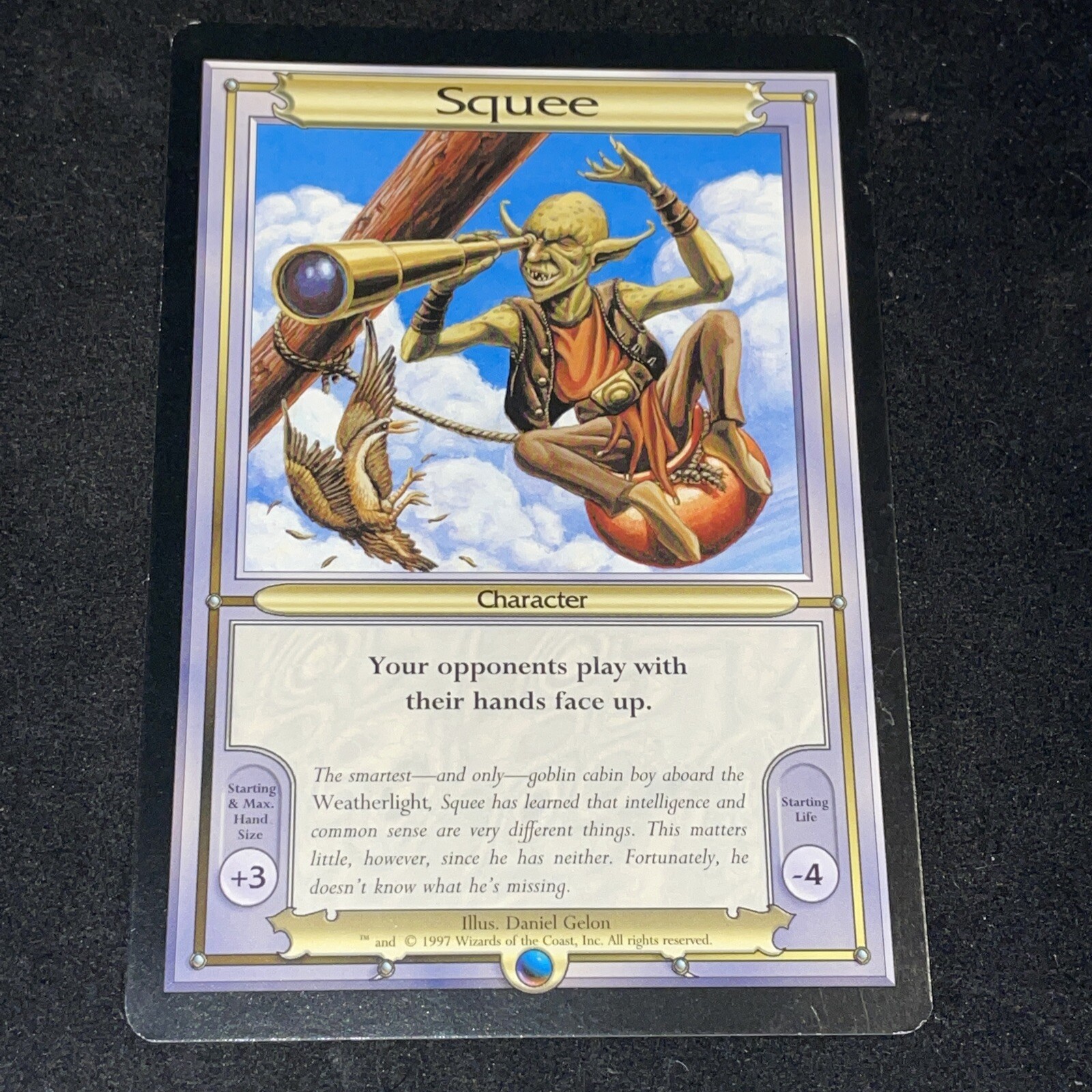 Magic The Gathering SQUEE -OVERSIZED Vanguard NM/M RARE Series #1 1997 ...