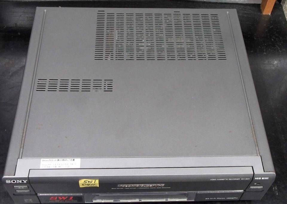 SONY WV-SW1 Hi8 8mm VHS VCR W Video Deck Player Perfect operation ...
