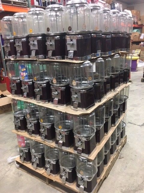 FREE Shipping !! Beaver Maroon & Chrome Gumball Candy Nut Bulk Vending ...