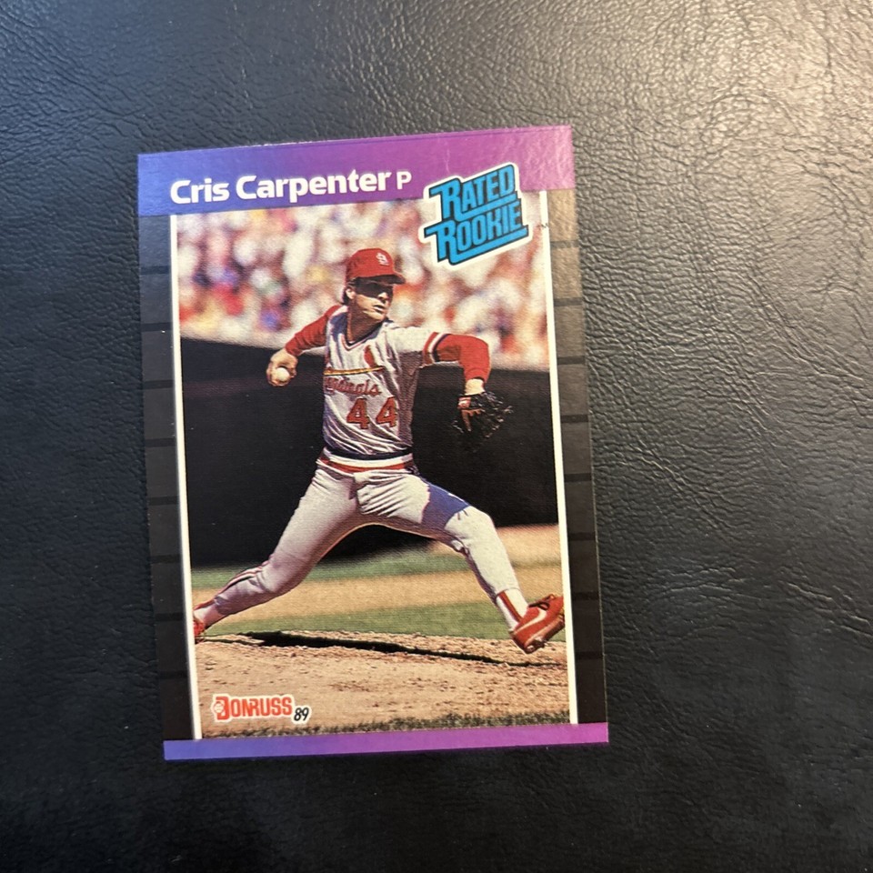 Cnx 1989 donruss #39 CRIS, Carpenter, St. Louis Cardinals, rated rookie ...
