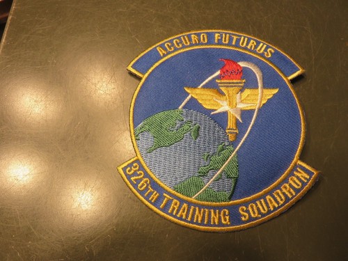 "ACCURO FUTURUS" 326th TRAINING SQUADRON PATCH USAF Military Unit Air ...