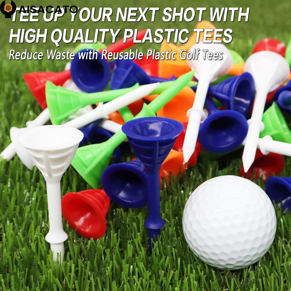 Plastic Golf Cup Tees 3 1/4” Unbreakable And Reusable Free Shipping 50 ...