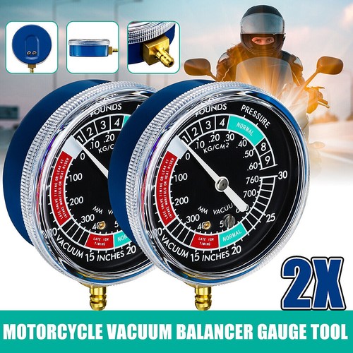 2pcs Motorcycle Carb Carburetor Fuel Vacuum Gauge Balancer Synchronizer ...