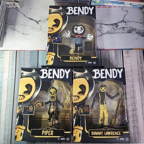 Jakks Bendy and the Ink Machine BENDY, PIPER & SAMMY Wave 2 Action 3 ...
