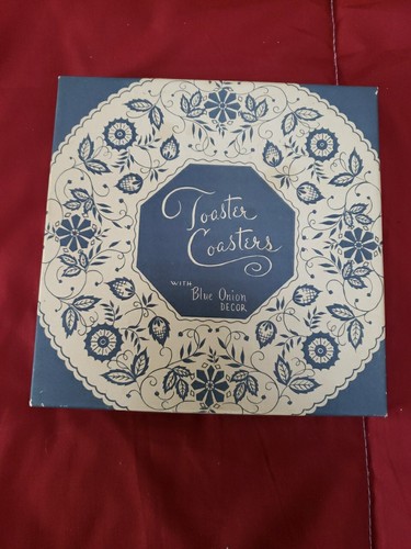 Blue Onion Decor Toaster Coaster Brand Paper Coasters Original Box Set ...