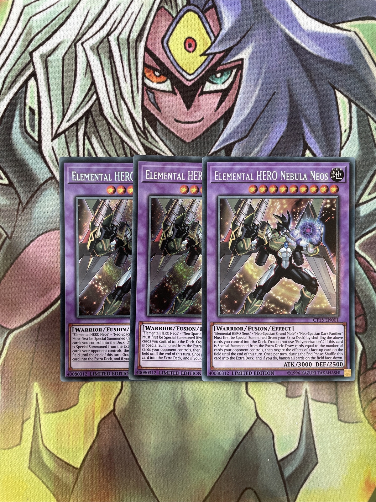 CT15-EN001 x3 Elemental HERO Nebula Neos Secret Rare Excellent ...