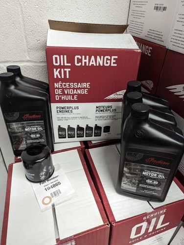 Genuine Indian Motorcycles - Challenger/ Pursuit Models Oil Change Kit ...