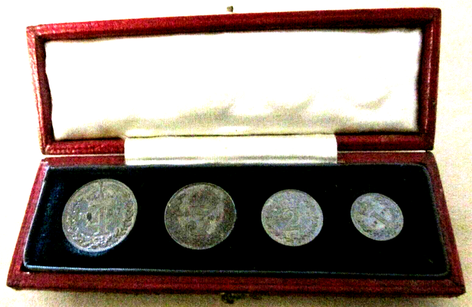 1907 Maundy Money set - Edward V11 British Silver Coins- in original ...