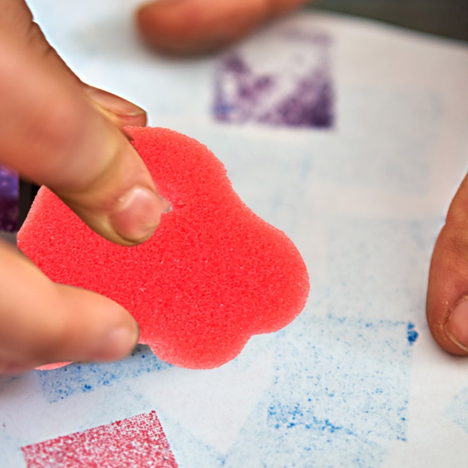 24 Pcs Painting Set Child Toddler Sponge Animals Supplies Kit Kids ...