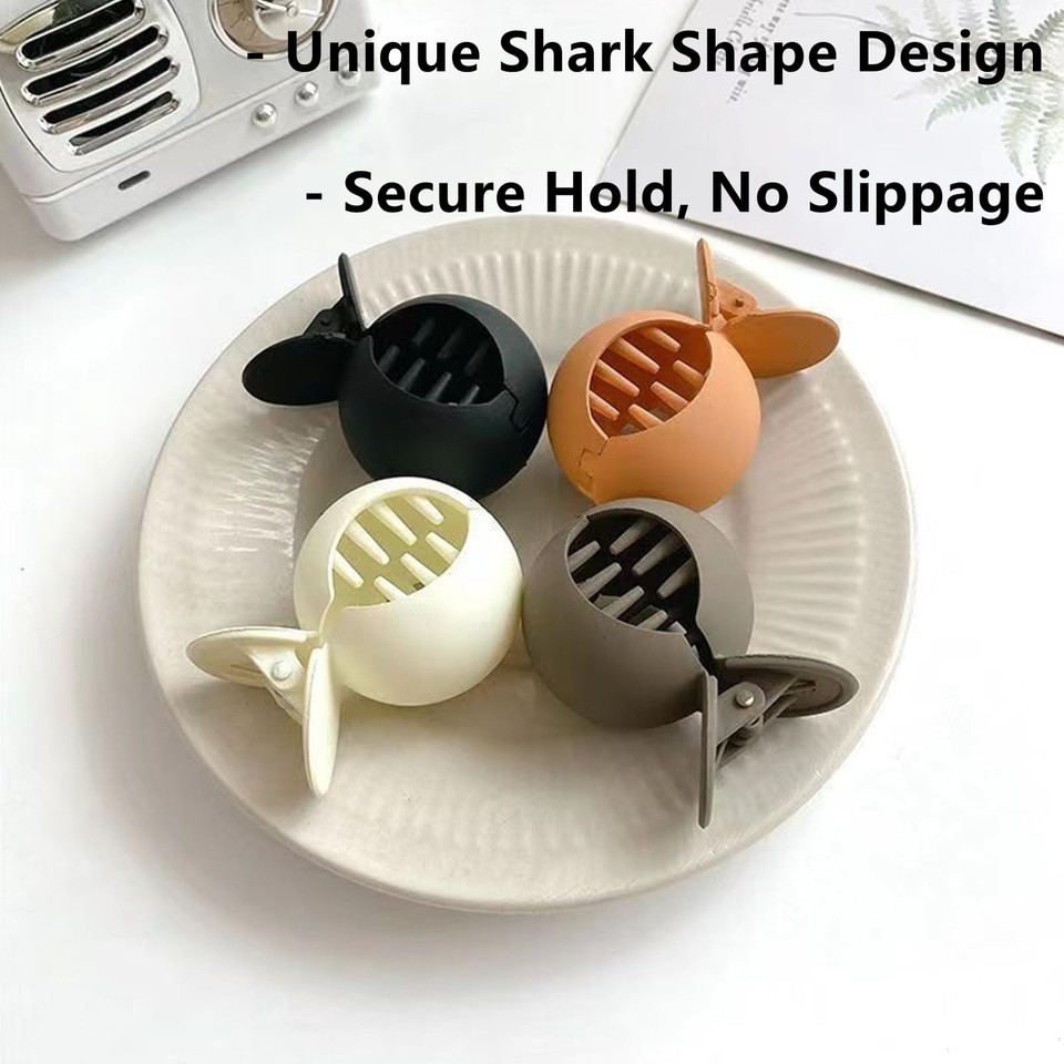 2 Pack Pony Tail Clip Creative Fish Claw Clip Korean Style Hair Clamp ...