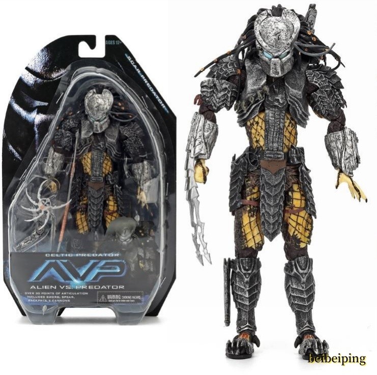 NECA Celtic Predator Avp Alien Vs Predator Series 14Action Figure Model ...