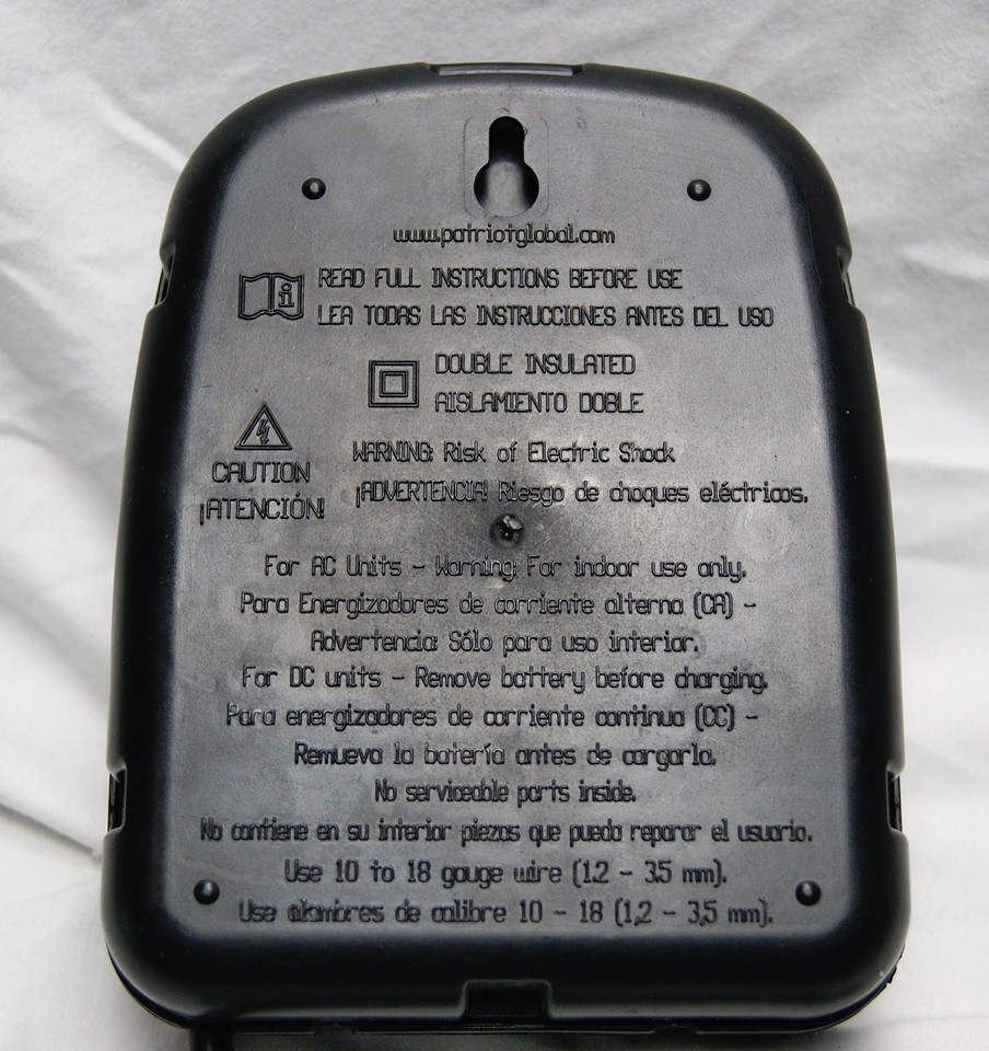 Patriot PE2 Electric Fence Energizer 2 miles 8 acres 120v 60hz 1va ...