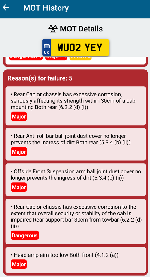 Toyota Land Cruiser Colorado VX 3.0 D-4D Auto – 2002 – MOT Fail | eBay UK