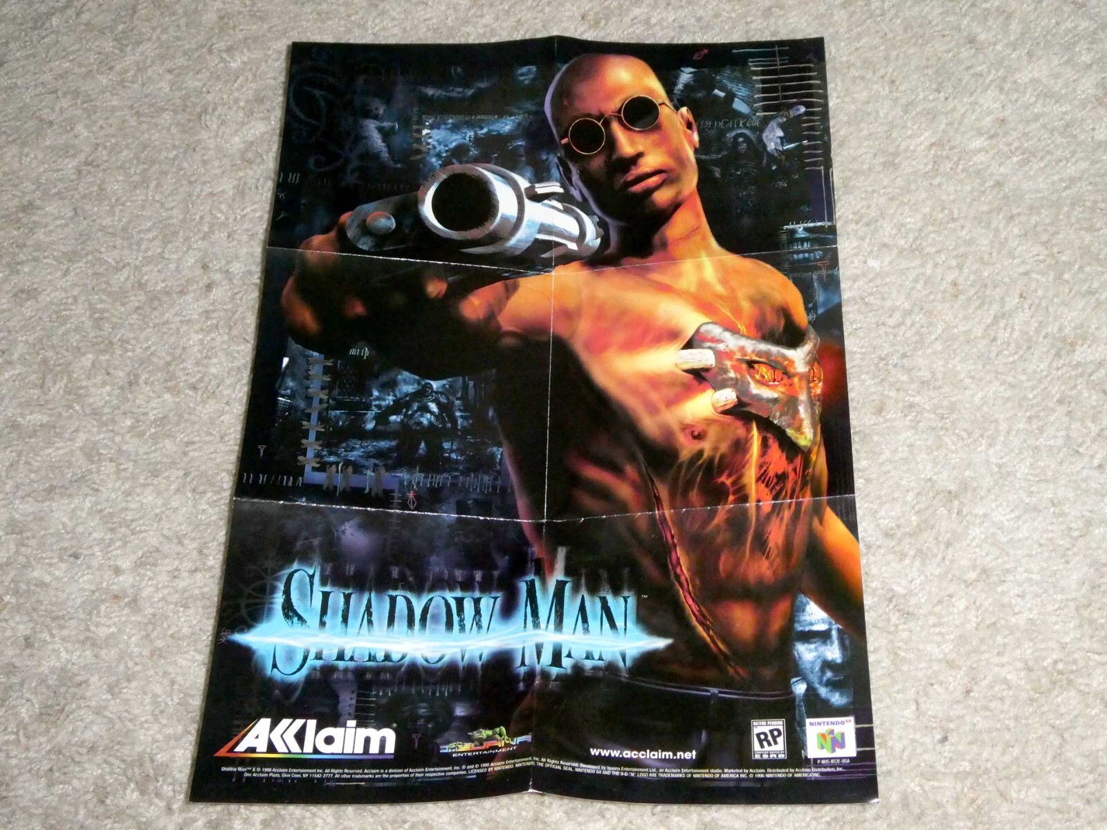 Shadow Man / South Park N64 Authentic Poster Insert ONLY Shadowman ...