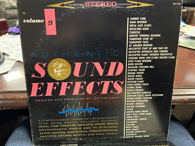 Authentic Sound Effects Volume 9 Jac Holzman LP 1964 ELEKTRA EKS-7259 ...