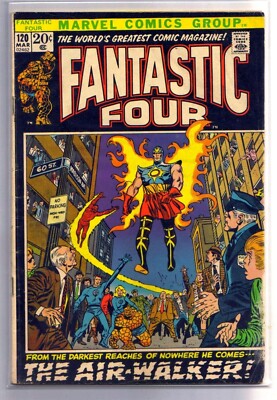 FANTASTIC FOUR #120 Gabriel Air Walker 1st Appearance! Marvel Comic ...