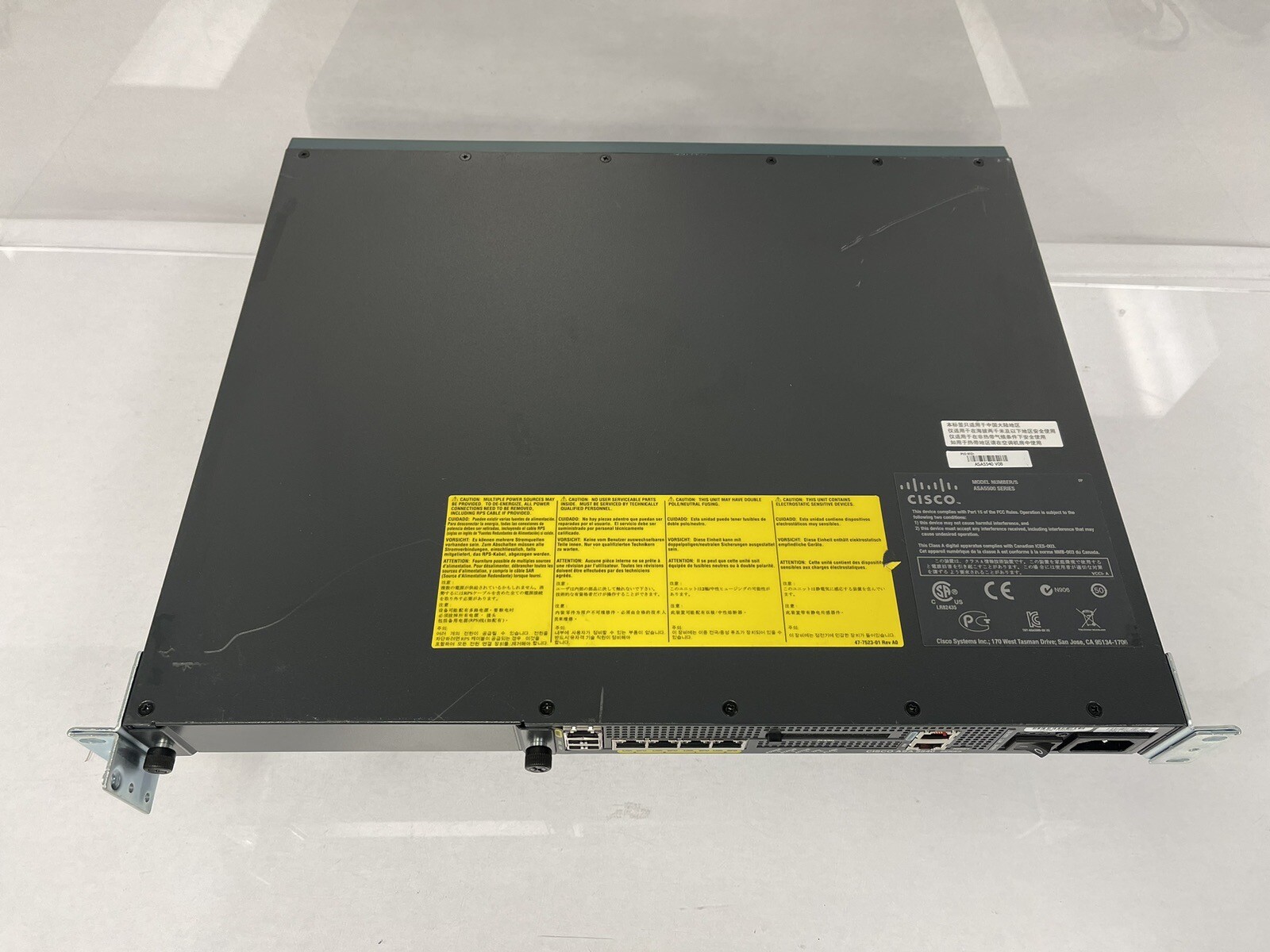 Cisco ASA 5540 V08 Adaptive Security Appliance w/ Power Cord Version 8. ...