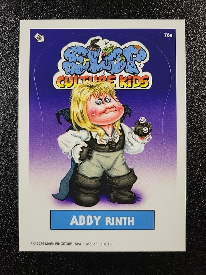 Labyrinth David Bowie Jim Henson Slop Culture Kids Card Garbage Pail ...