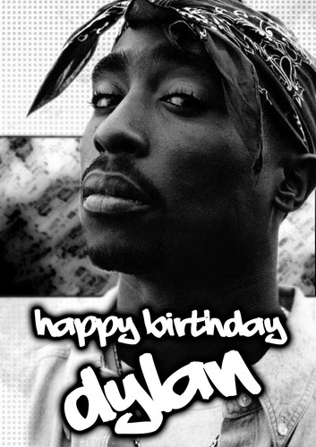 PERSONALISED TUPAC BIRTHDAY ANY OCCASION GREETING CARD - Picture 1 of 1