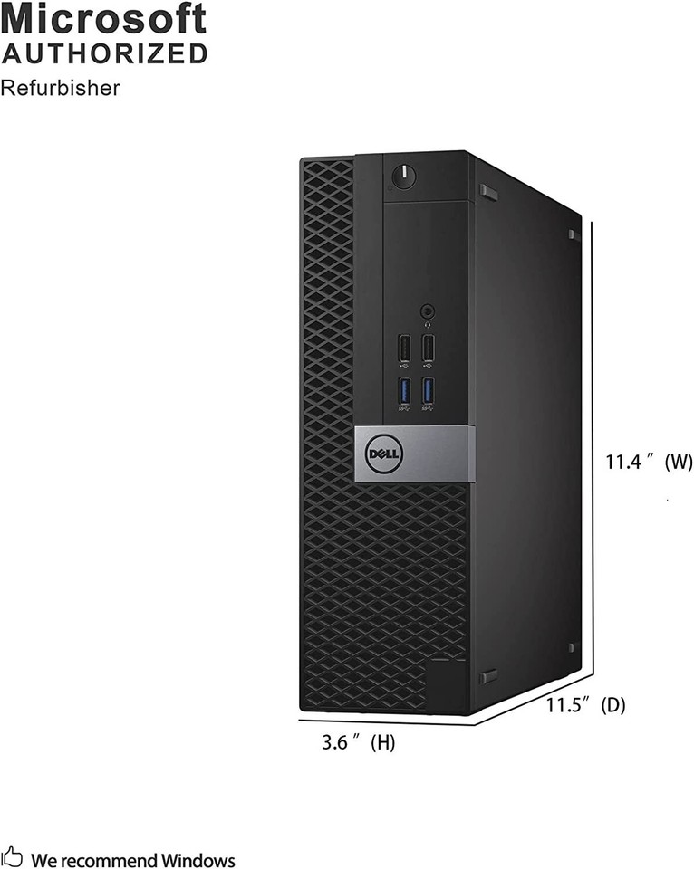 Dell Core i7 Desktop Computer PC Mini Core i7-6700 32GB RAM 512GB SSD ...