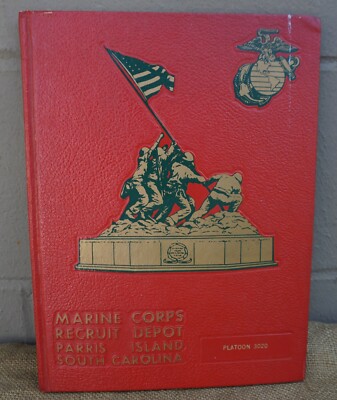 USMC Basic Trng book, Parris Isle 3rd Bn, Platoon 3020, Apr-JUn 1982 ...