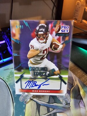 Max Borghi 2021 PRO SET POWER GROUND FORCE AUTO emerald 9/99 AUTOGRAPH ...