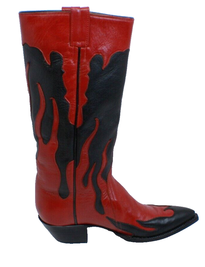 🔥 CABOOTS 1# OF A KIND FULL TOOLED RARE EXOTIC WESTERN BOOT 8 D X TOE ...