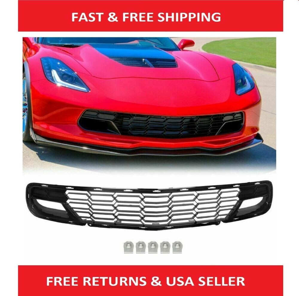 Front Grille Bumper Mesh For 2014-2019 Corvette C7 Camera|Z06 Z51 ...