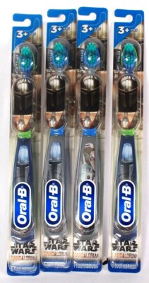 4 Count Oral-B Star Wars The Mandalorian Extra Soft Bristles Toothbrush ...