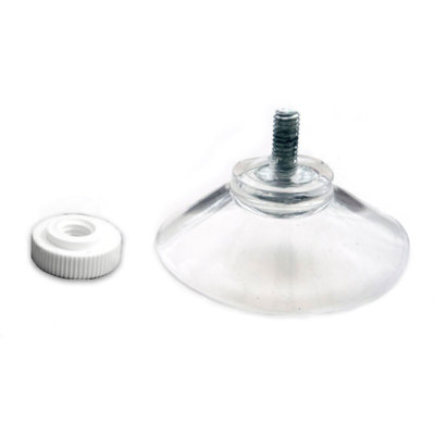 40mm Thumb Screw Clear Suction Cups White Nut Rubber Window Suckers ...