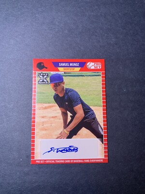 2021 LEAF PRO SET Red AUTO SAMUEL MUNOZ | eBay