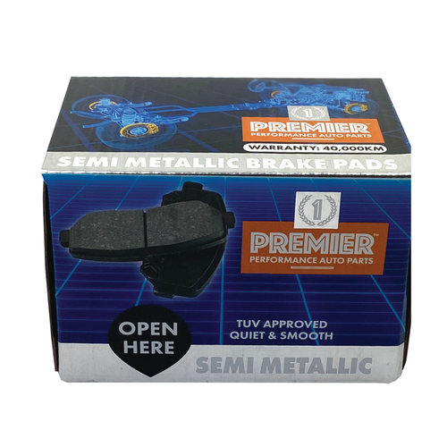 Premier Rear Semi-Metallic Brake Pads PR1686 DB1686 CHECK pad SIZE ...