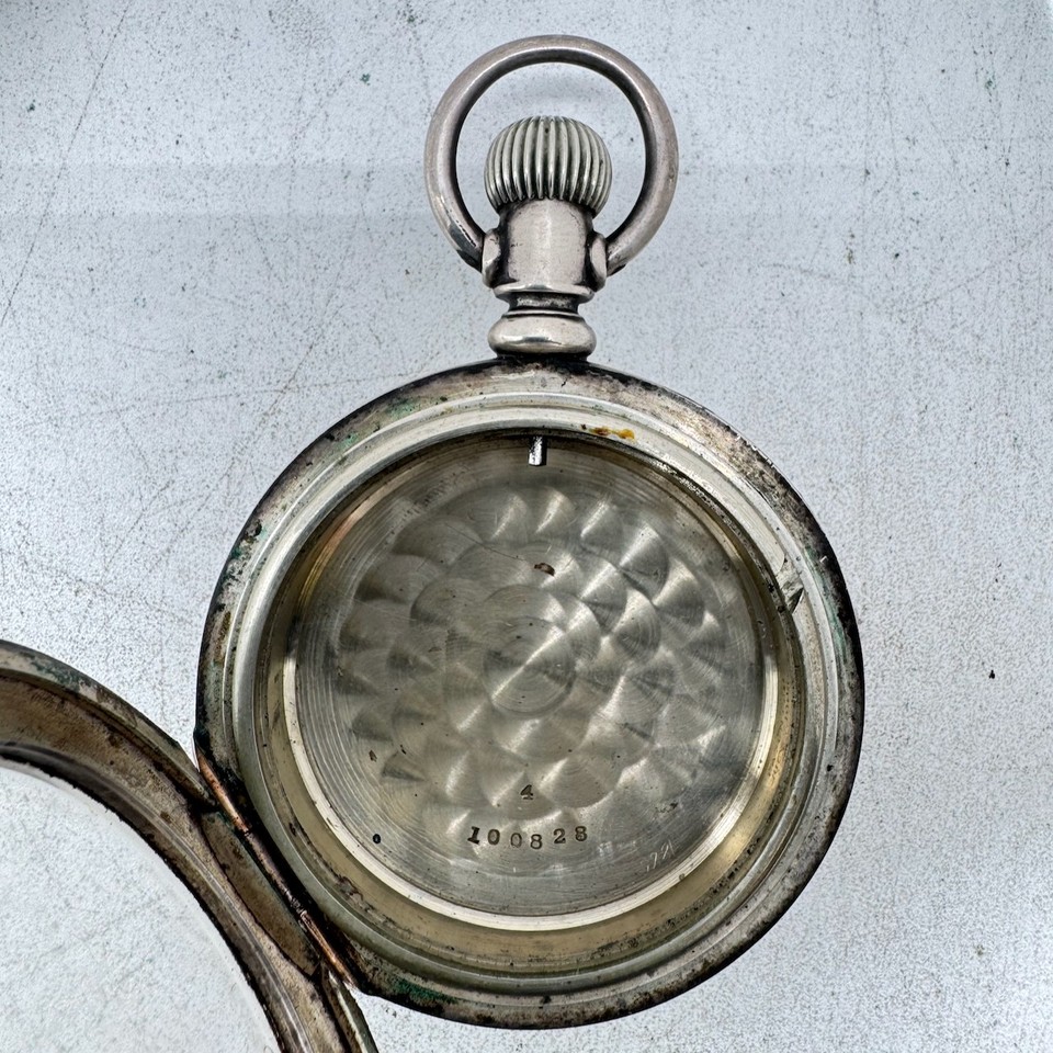 Antique 18s Fahys Monarch 4 Ounce Open Face Pocket Watch Case Coin ...