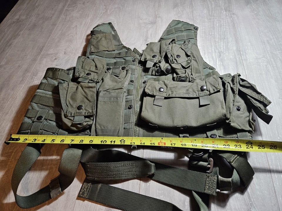💥US Military CMU-33A/P22P-18V SURVIVAL VEST MOLLE Olive | eBay