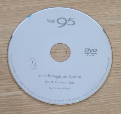SAAB GPS Map Navigation DVD Disc CD OEM 12779153 North America East ...