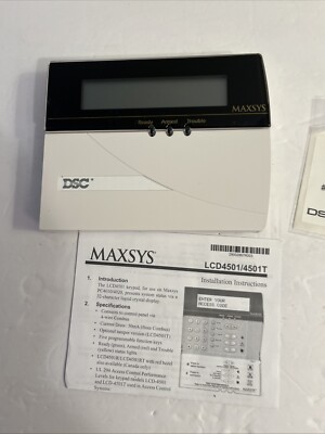 DSC MAXSYS Programmable-Message LCD Keypad LCD4501 | eBay
