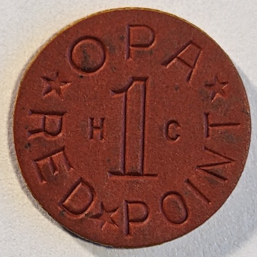 OPA Ration Points Token Red - 1 Random Token | eBay