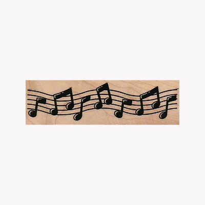Mounted Rubber Stamp, Musical Notes, Music, Song, Musical Background ...
