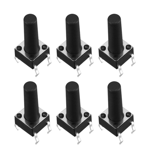 6x6x14mm Panel Momentary 4-Pin PCB DIP Tactile Tact Push Button Switch ...