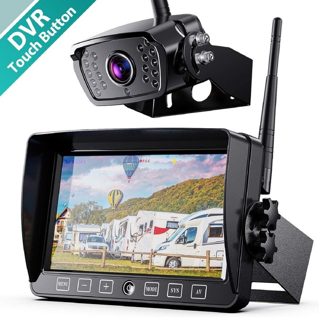 Xroose Wireless Backup Camera Waterproof 7'' Night Vision Car DVR ...