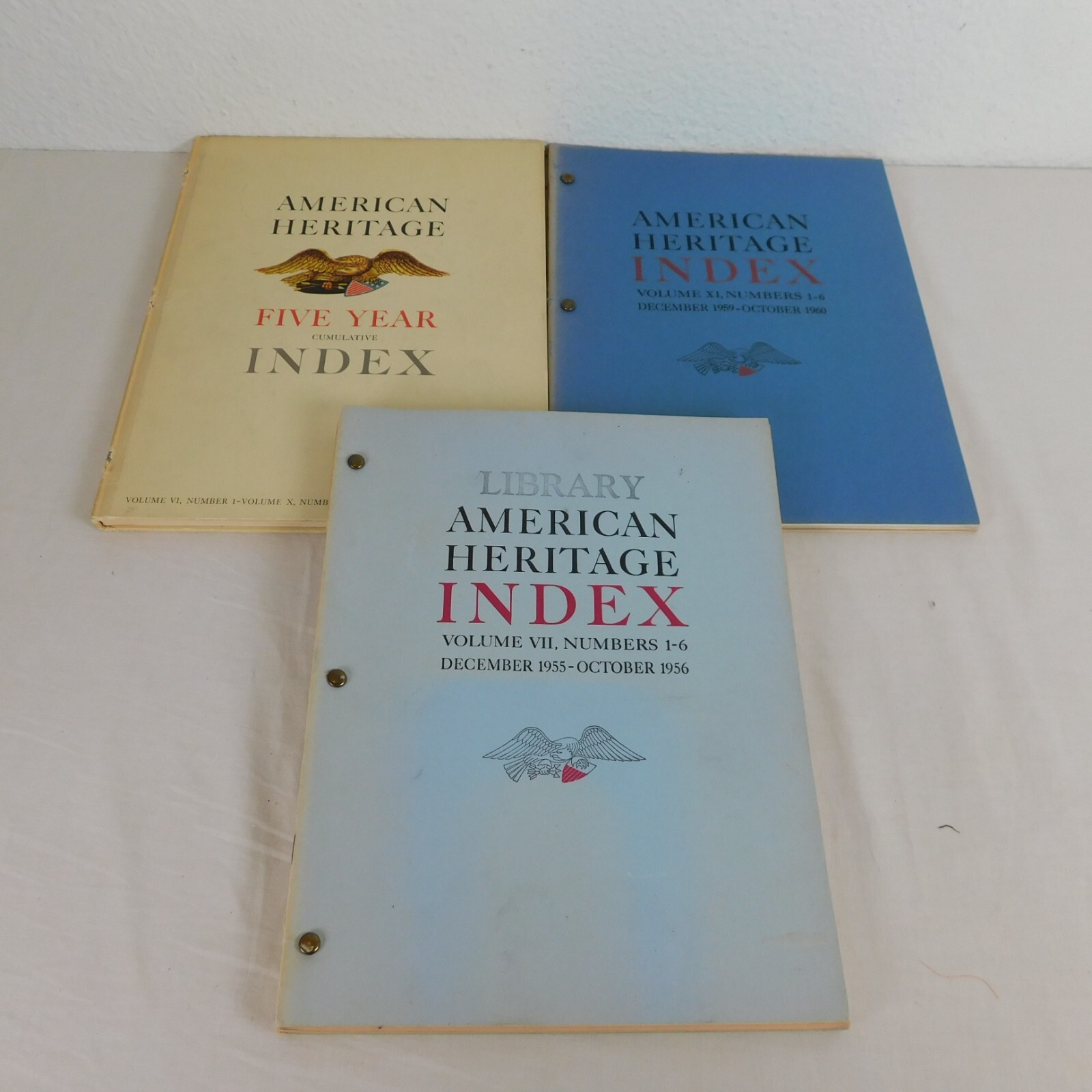 Lot of 22 American Heritage Books 1955-1959 Indexes Volume X Complete ...