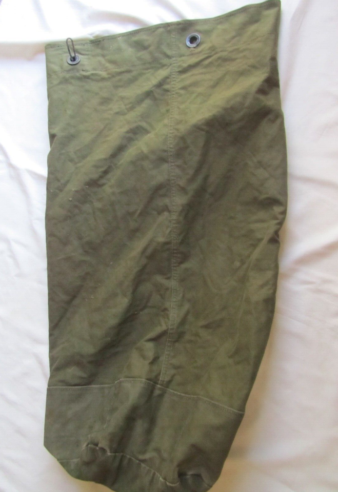 VIETNAM WAR 1968 US MILITARY COTTON DUCK CANVAS DUFFLE BAG - STENCILED ...