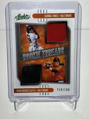 2021 Absolute Rookie Threads Ryan Mountcastle/Jahmai Jones #RTD-JJ 154/ ...